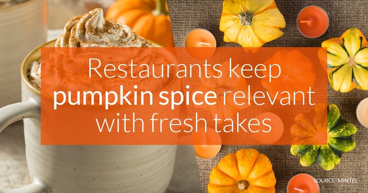 Restaurants keep pumpkin spice relevant with fresh takes | Mintel