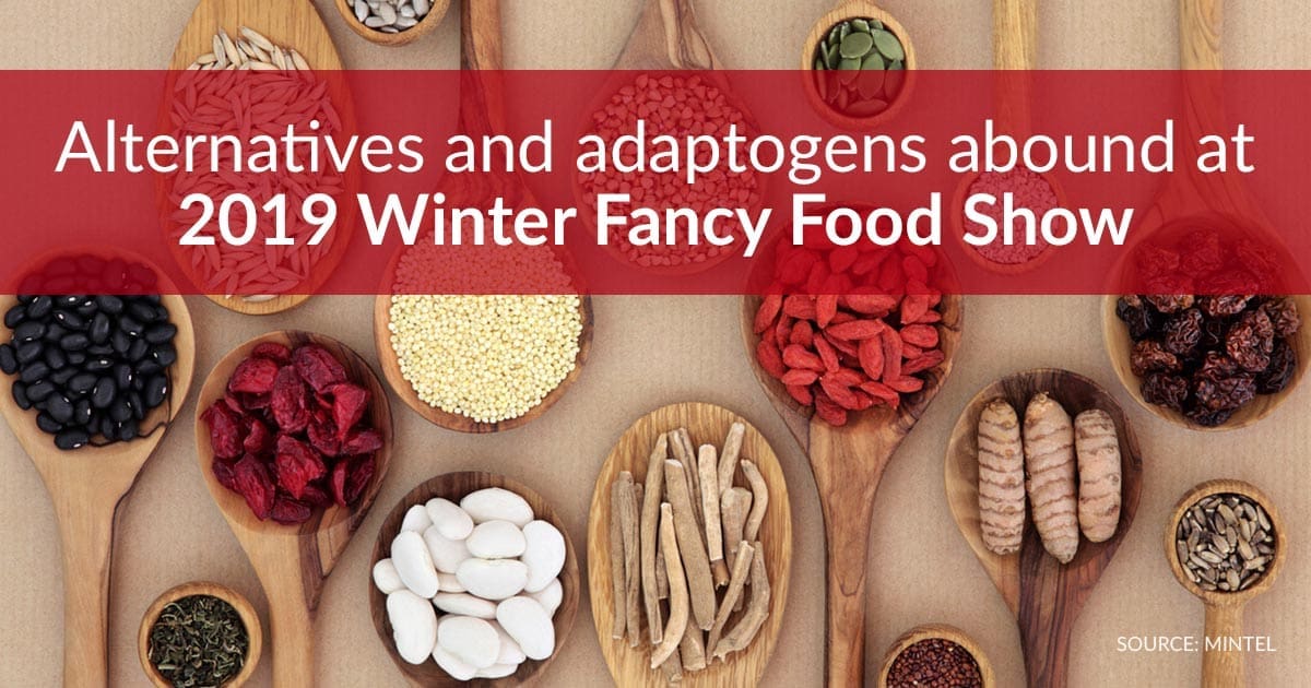 Alternatives and adaptogens abound at 2019 Winter Fancy Food Show | Mintel