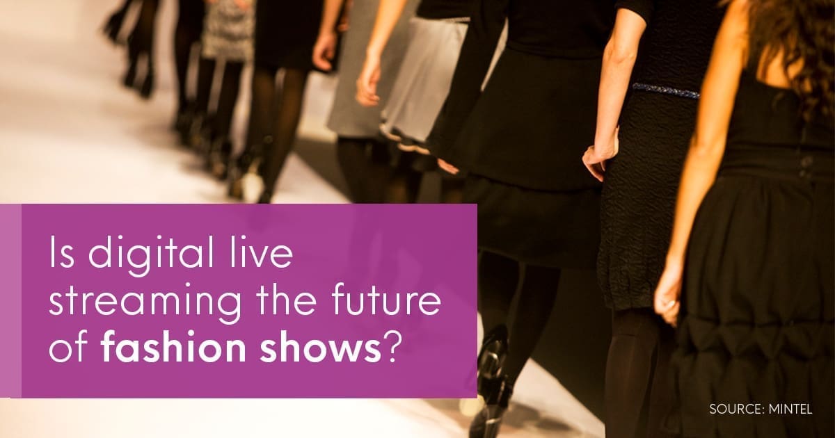 Digital Live Streaming at Fashion Shows | Mintel